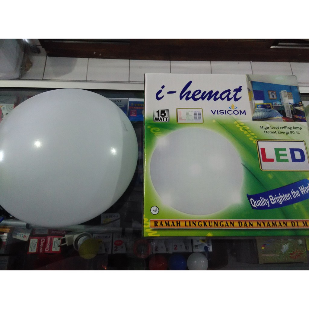 Jual LAMPU LED 15 WATT BULAT MODEL TOPI WARNA PUTIH | Shopee Indonesia