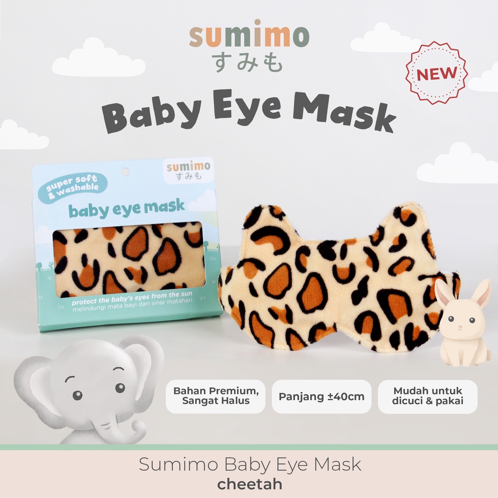 Jual Sumimo Baby Eye mask Motif - Tutupan Mata Bayi - Kacamata Bayi ...
