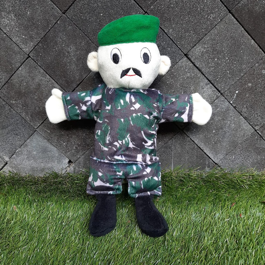 Jual Boneka Tangan Profesi TNI AD- Edukasi - Hand Puppet | Shopee Indonesia