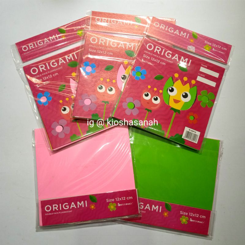 Jual Kertas Lipat Origami Murah merek Inter Fancy | Shopee Indonesia