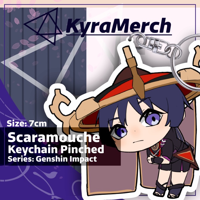 Jual Keychain Pinched Genshin Impact Scaramouche | KyraMerch Anime ...