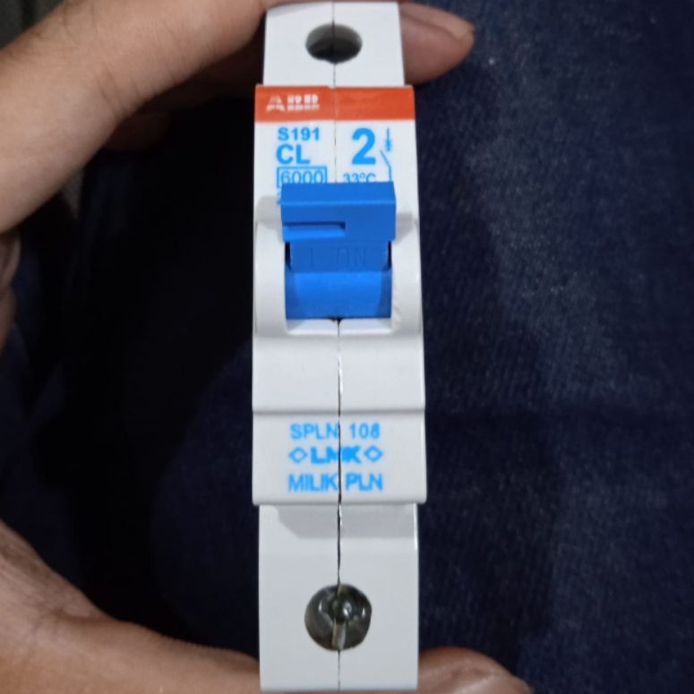 Jual MCB 2 amper ABB type S91 s original spln | Shopee Indonesia