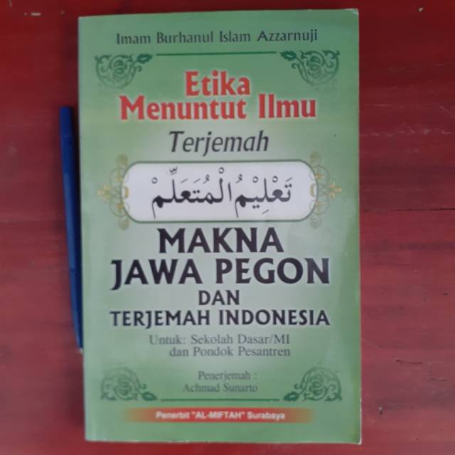 Jual Terjemah Makna Gandul Ta'lim Muta'alim Jawa Pegon Indonesia. Buku ...