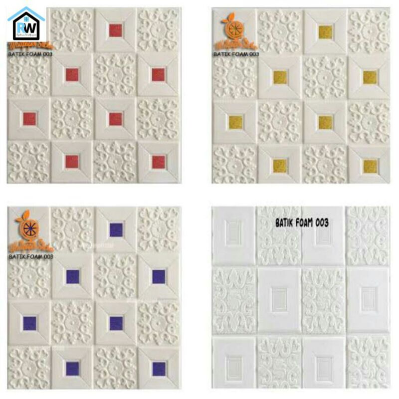 Jual Wallpaper Dinding 3D Foam Batik 70x70cm | Shopee Indonesia