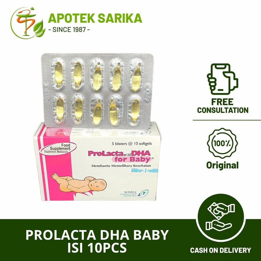 Jual Prolacta DHA for baby 1 strip 10pcs (minyak ikan untuk mencerdaskan bayi) | Shopee Indonesia