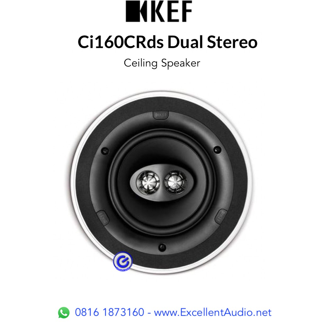 Jual KEF Ci160CRds Dual stereo ceiling speaker (harga per buah ...