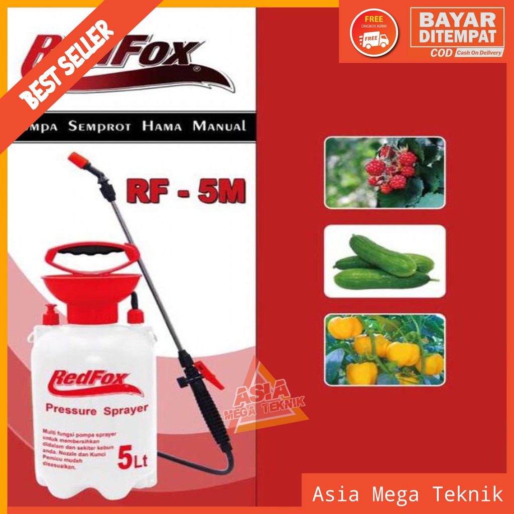 Jual NEW!!!Redfox Pompa Semprot Hama Manual 5 L Tengki/Tangki Semprot ...
