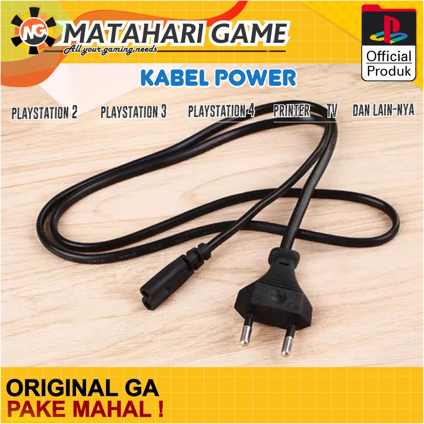 Jual Cable Kabel Power 2.5A (250V) PS2 / PS3 / PS4 Best Quality ...
