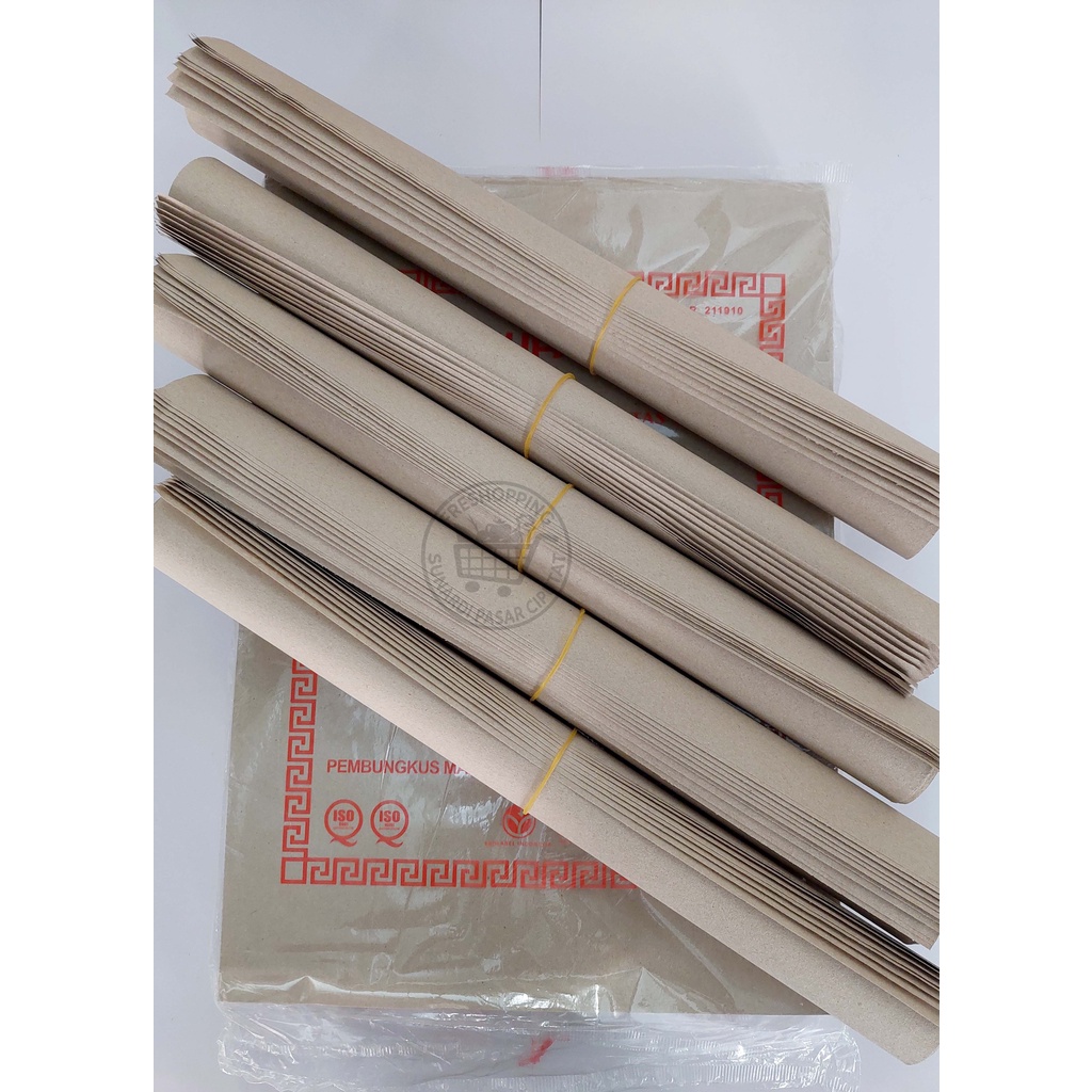Jual Kertas nasi cap Gajah Merah / Kertas Nasi Cokelat Besar / Kertas ...