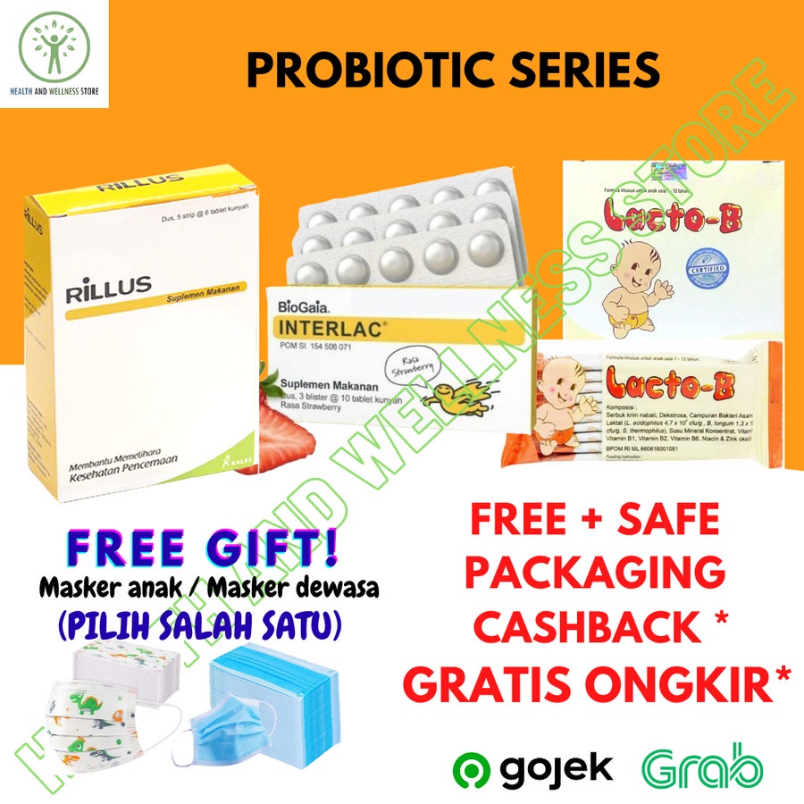 Jual Interlac Rillus Lacto B Box Strip Probiotic Series | Shopee Indonesia