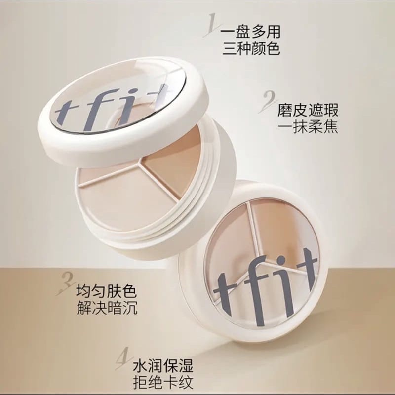 Jual Tfit Cover Up Pro Concealer waterproof 3 color | Shopee Indonesia
