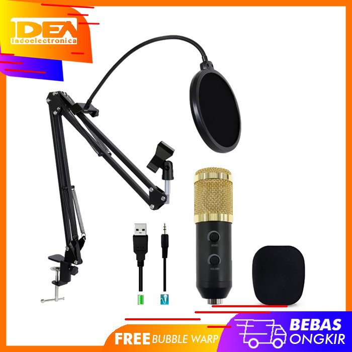 Jual Condenser Microphone with Scissor Arm Stand NB-35 & Pop Filter - Black | Shopee Indonesia