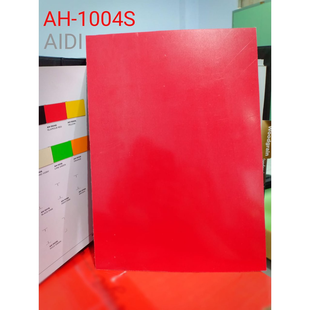 Jual AH 1004S HPL GLAMOUR RED HPL MERAH POLOS HPL SOLID HPL POLOS HPL ...
