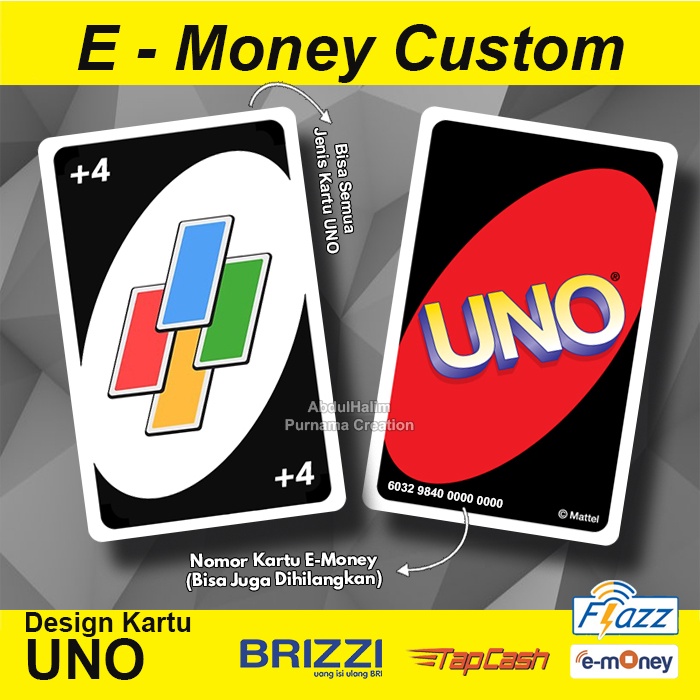 Jual Emoney UNO Kartu Uang Elektronik Design Custom Uno Card Cetak 2 ...