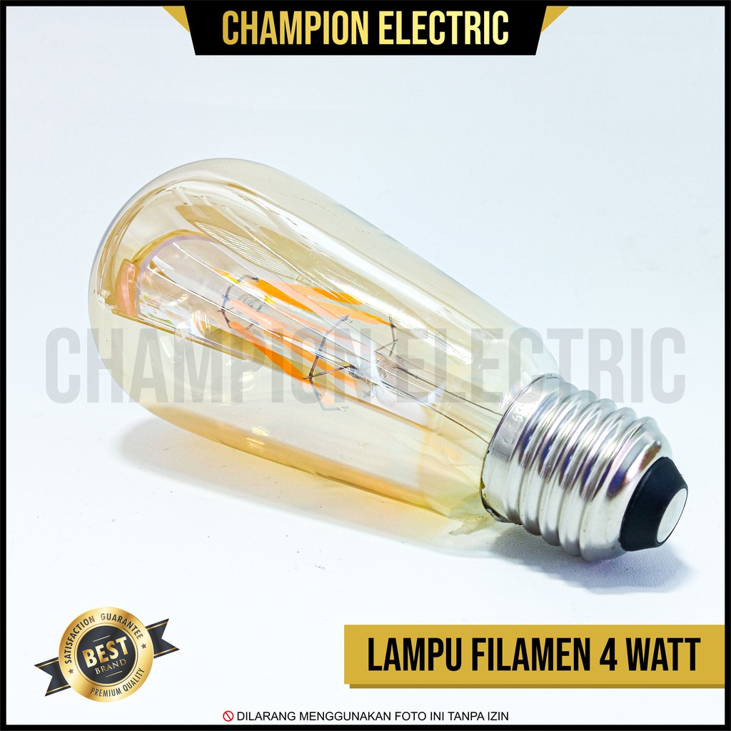 Jual Lampu LED Edison Filamen Bohlam 4 Watt 4W | Shopee Indonesia