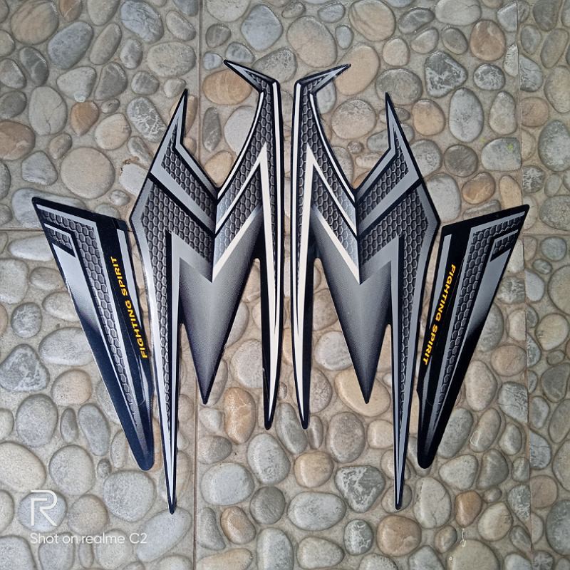 Jual stiker striping yamaha motor rx king 2004 full-hitam | Shopee ...