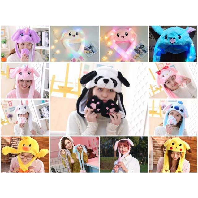 Jual (READY STOCK)Topi Tik Tok Bunny Hat Rabbit/Topi Kelinci Bunny Hat ...