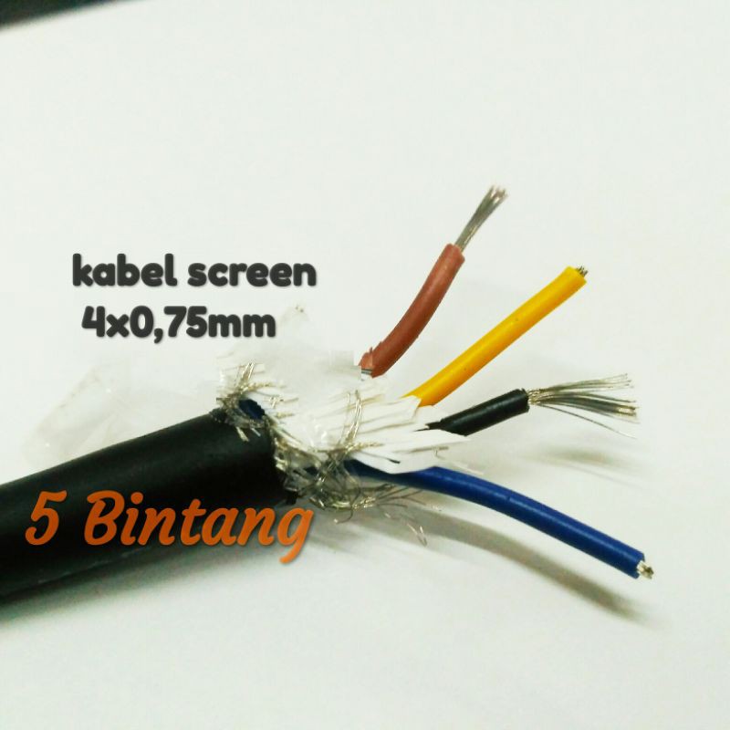 Jual kabel screen isi 4 x 0,75mm per meter | Shopee Indonesia