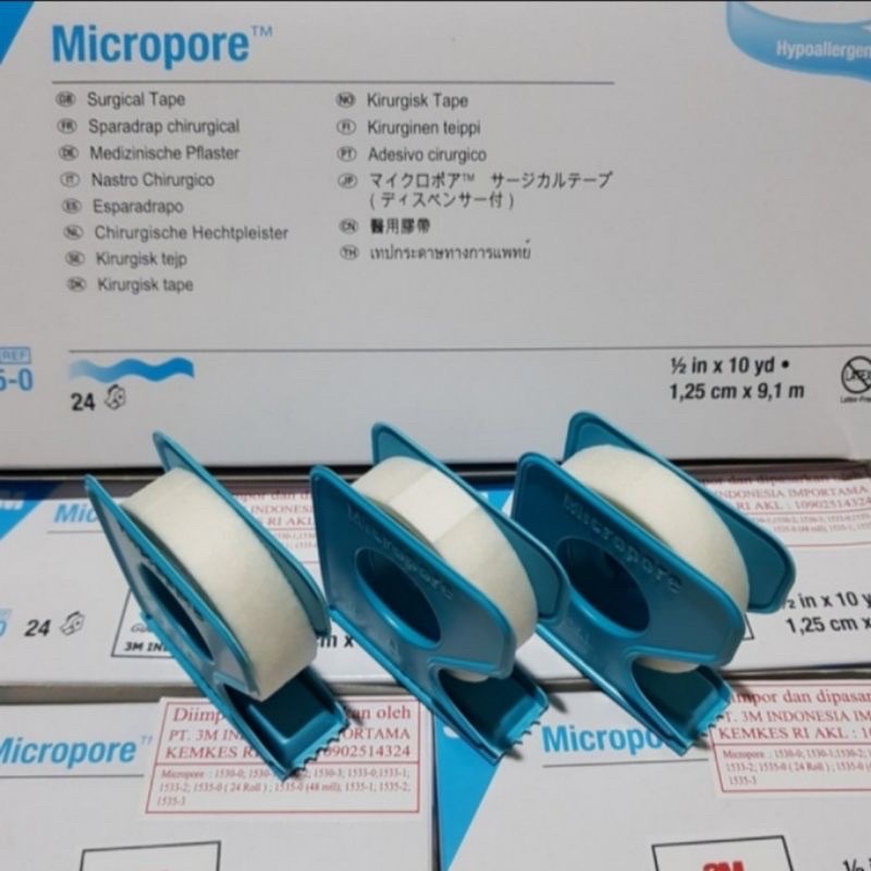 Jual plester micropore 3M 1 box | Shopee Indonesia