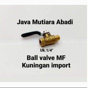 Jual Valve Ball 1/4" kran drat 1/4" female male kuningan(import ...