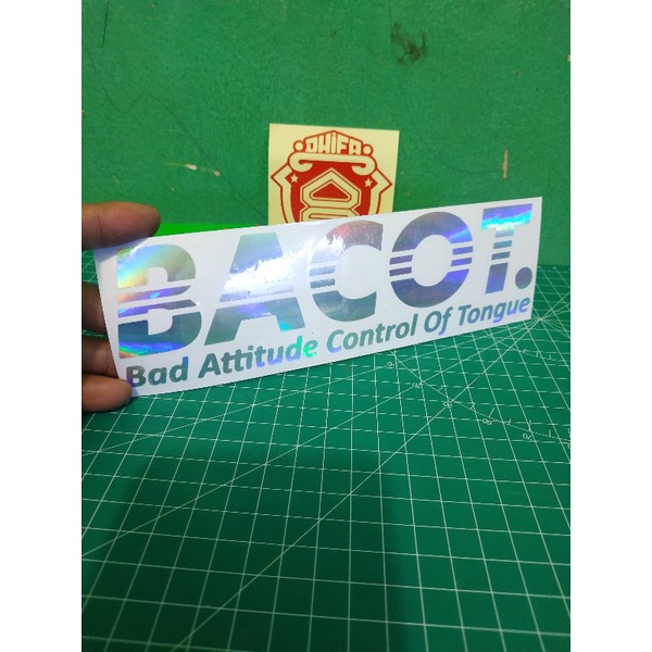 Jual sticker BACOT cutting kekinian stiker viral | Shopee Indonesia