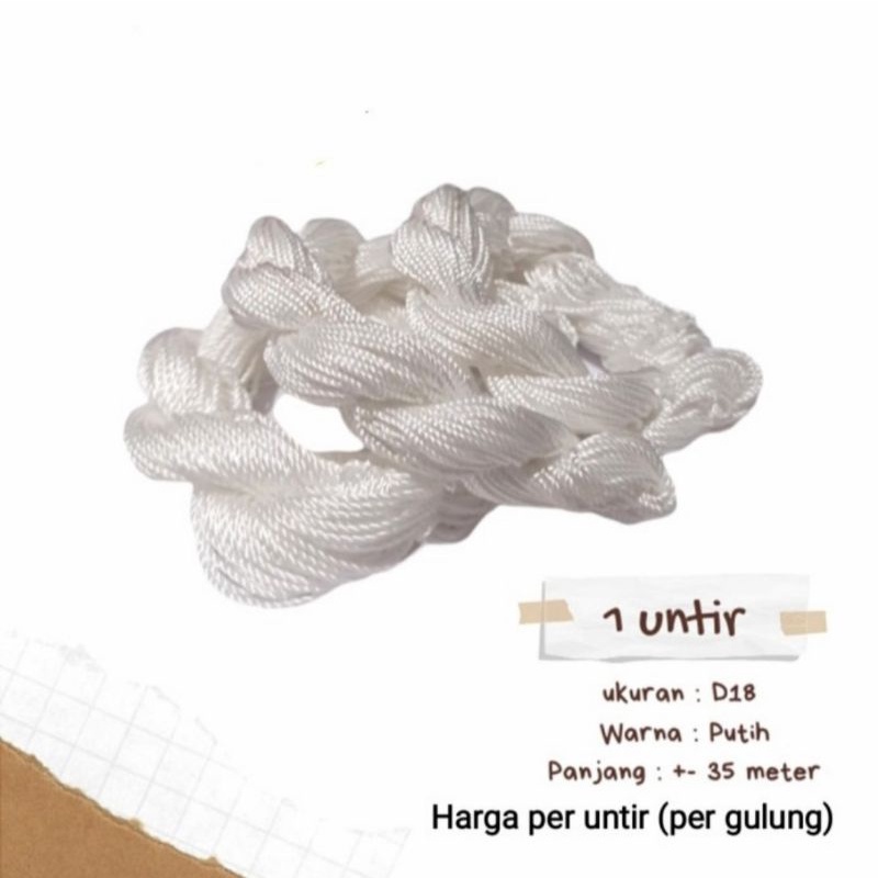 Jual Benang Nilon Putih Halus . Tali Nylon Jaring Nelayan . Benang ...