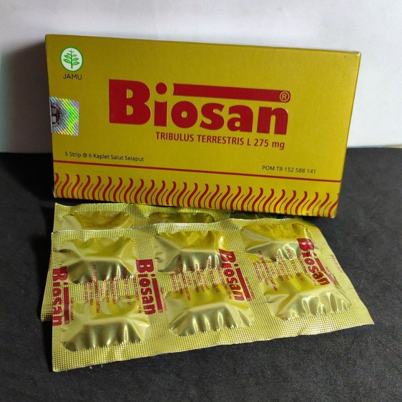 Jual BIOSAN" Suplemen untuk memelihara stamina" Harga per strip/lembar ...