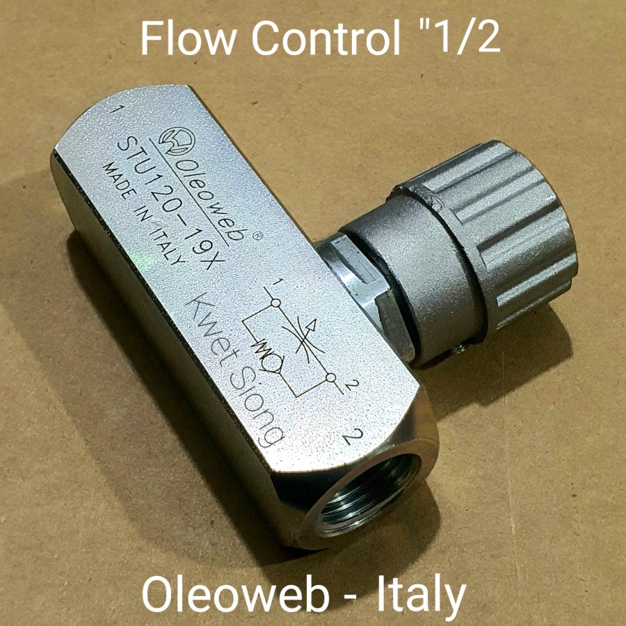 Jual STU 120 flow control valve port 1/2 BSPP STU-120 brand Oleoweb ...