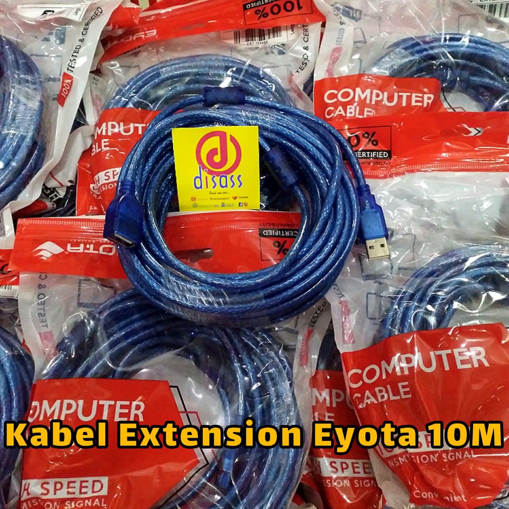 Jual KABEL EXTENSION USB 10M PERPANJANGAN USB 10 METER EXTENDER ...