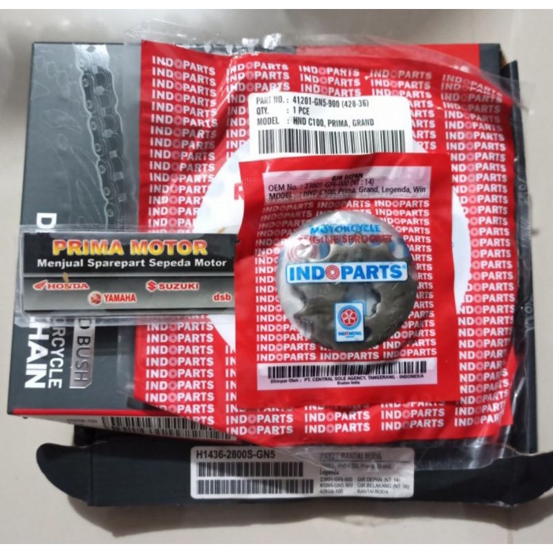 Jual GEAR SET GRAND LEGENDA INDOPART GIR SET LEGENDA GRAND INDOPARTS ...