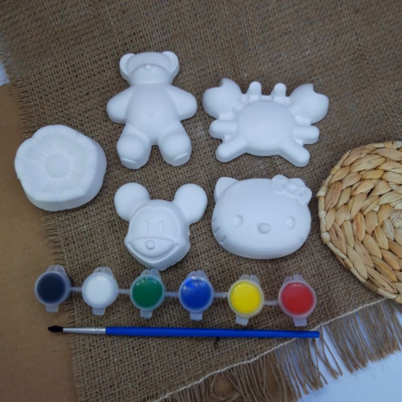 Jual Paket Mewarnai Gypsum Lukis Anak DIY Mainan Edukasi Anak Mewarnai ...