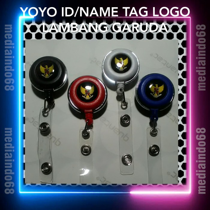 Jual Jual Yoyo Id Card/Name Tag Id+Logo Lambang Garuda Murah | Shopee ...
