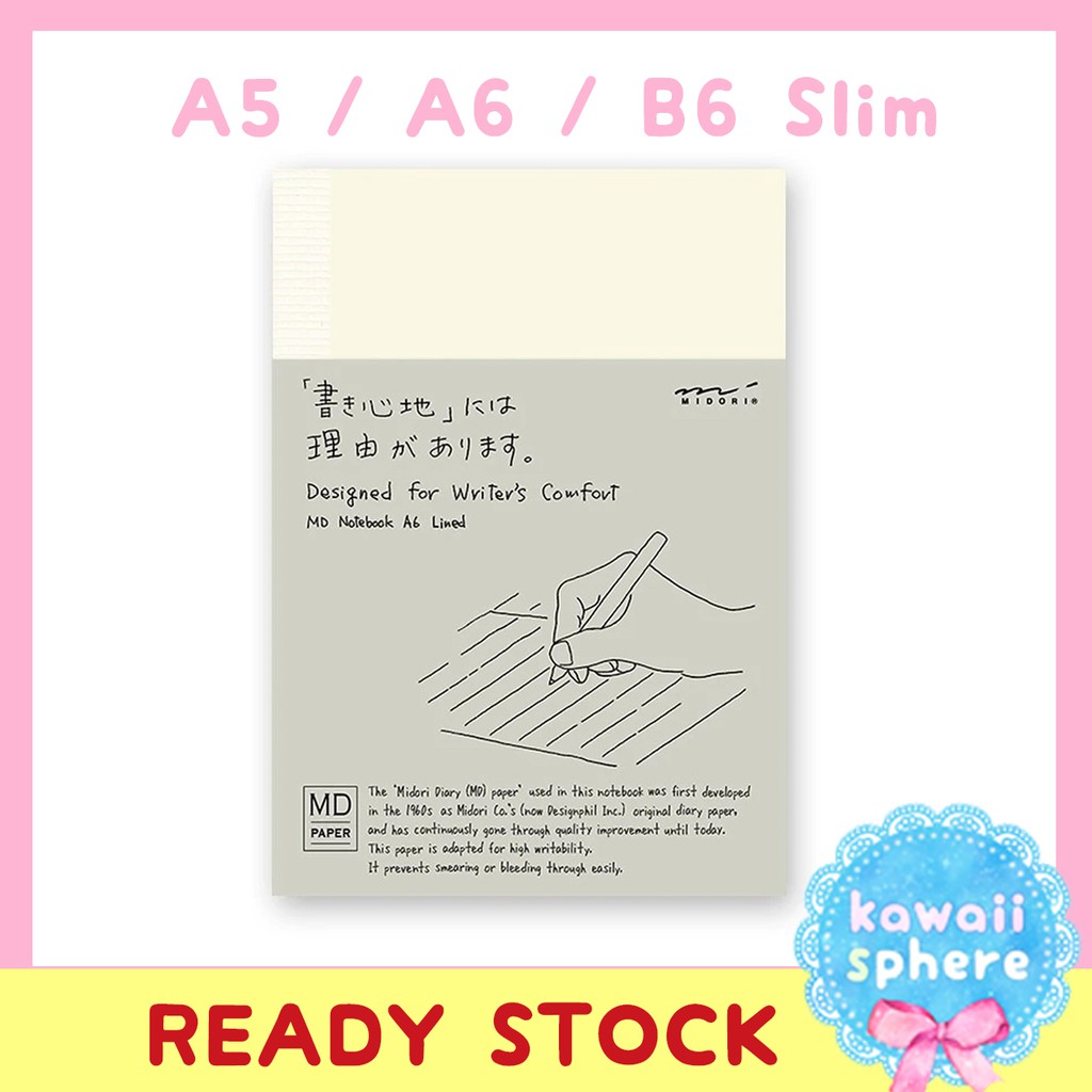 Jual Midori MD notebook Ruled A6 / A5 / B6 Slim | Shopee Indonesia