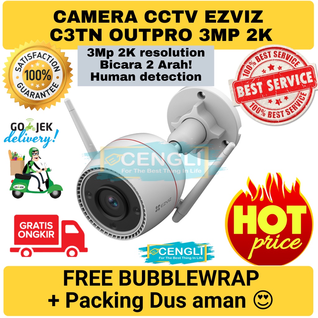 Jual Ezviz OutPro C3TN 3MP 2K CS-CV310 Wi-Fi Smart Home Camera | Shopee ...
