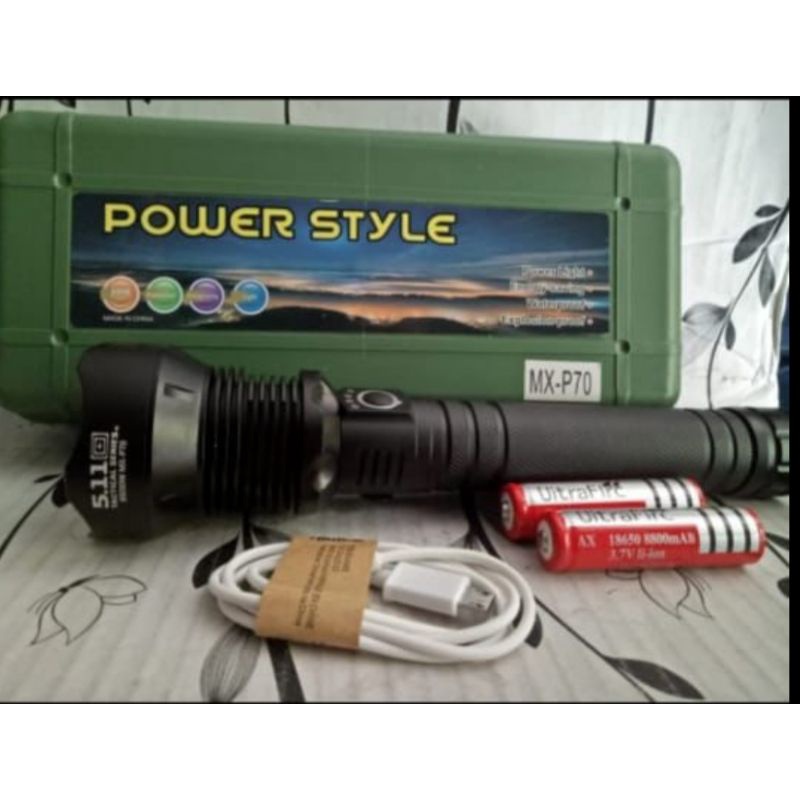 Jual Senter Super Zoom Super Terang mengunakan chip Xhp70.2 lebih ...