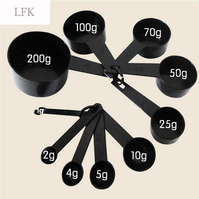 Jual IMPORT Sendok takar HITAM 10PCS/SET UKUR ML SPOON TEA KOPI BAKE ...