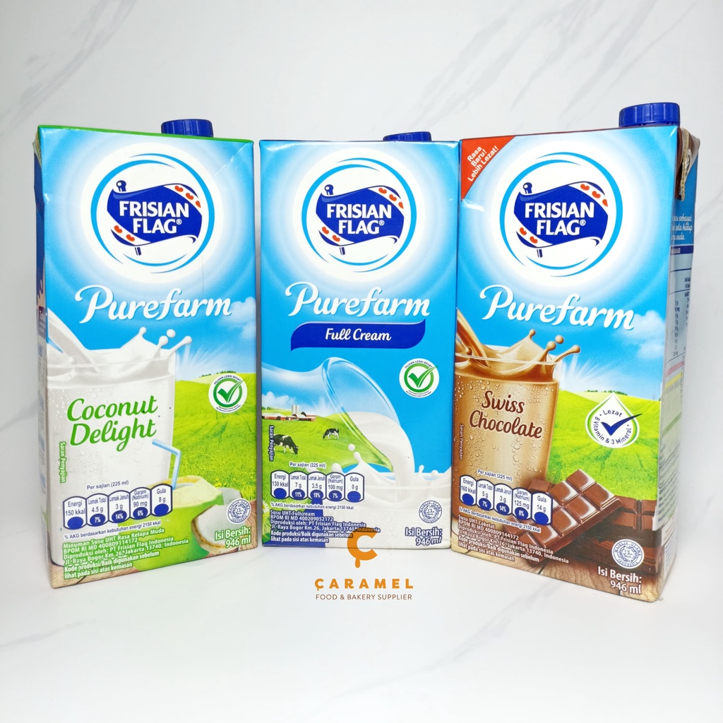 Jual Frisian Flag Full Cream/Coklat/Coconut 946ml - Susu UHT - Susu ...
