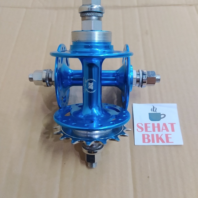 Jual Hub Single Speed Novatec ANO BLUE Lubang 36 17T Doltrap Seal ...