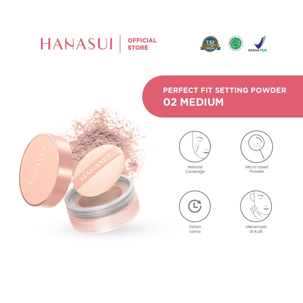 Jual HANASUI Perfect Fit Setting Powder | Loose Powder | Bedak | BPOM ...