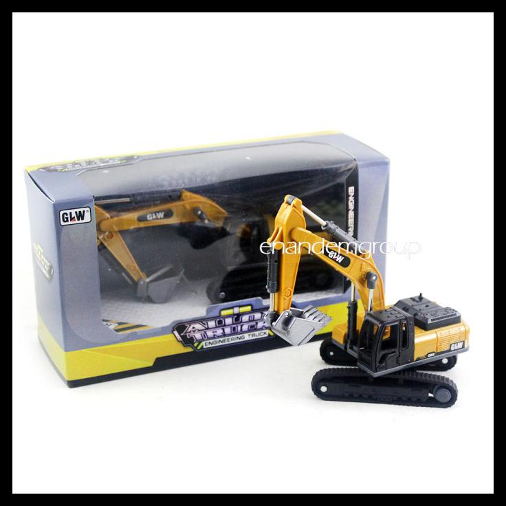 Jual Grab Ok Diecast Truck Alat Berat Beko Excavator Metal - Coklat ...