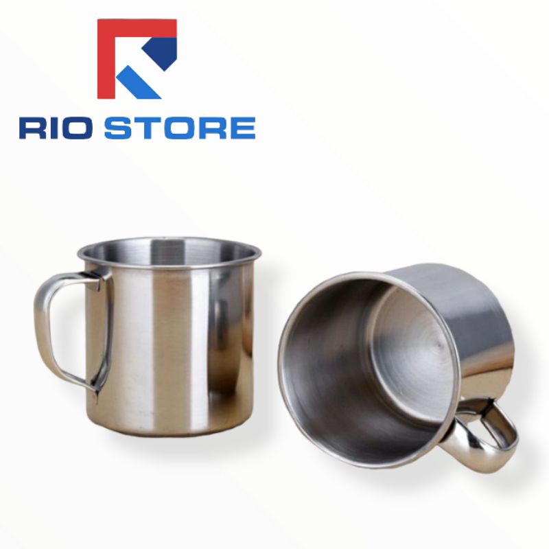 Jual CANGKIR STAINLESS 7 CM/ CANGKIR TANPA TUTUP/MUG STAINLESS STEEL ...