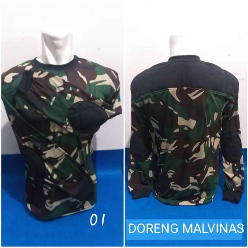 Jual kaos panjang doreng TNI | Shopee Indonesia