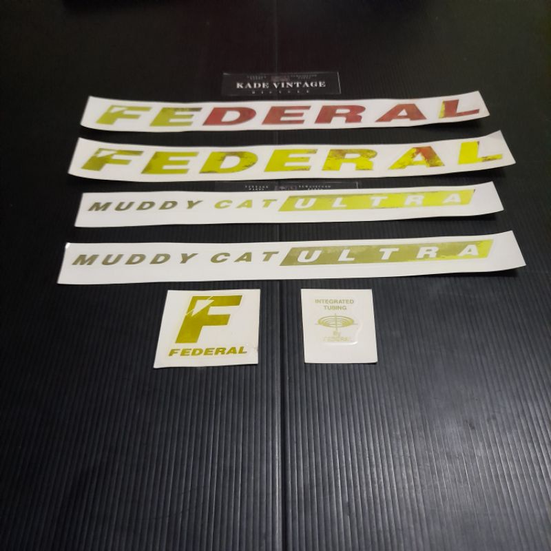 Jual Sticker decal stiker Federal Muddy cat ultra ORIGINAL | Shopee ...