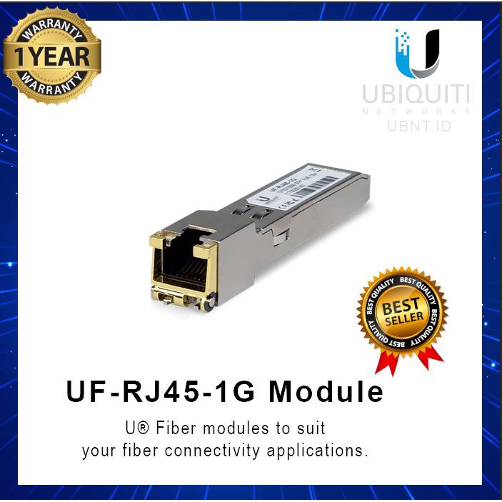 Jual Ubiquiti UF-RJ45-1G Ufiber SFP Transceiver Module RJ45 | Shopee ...