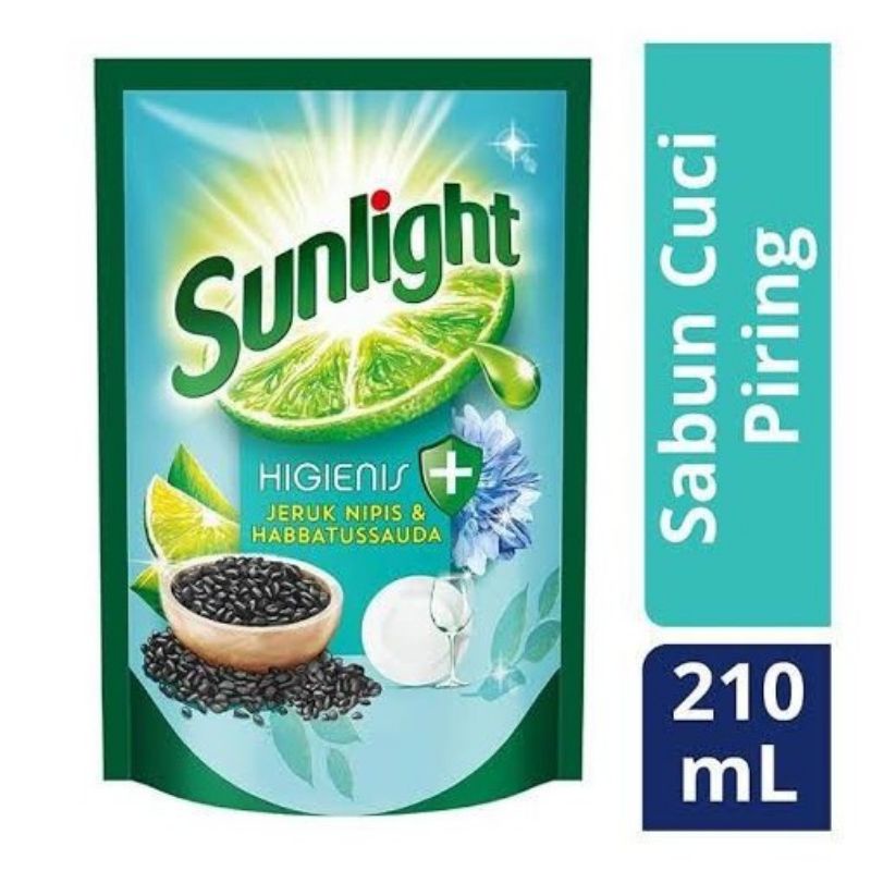 Jual Sunlight Higienis+ Jeruk Nipis & Habbatussauda 210 ml/Cairan ...