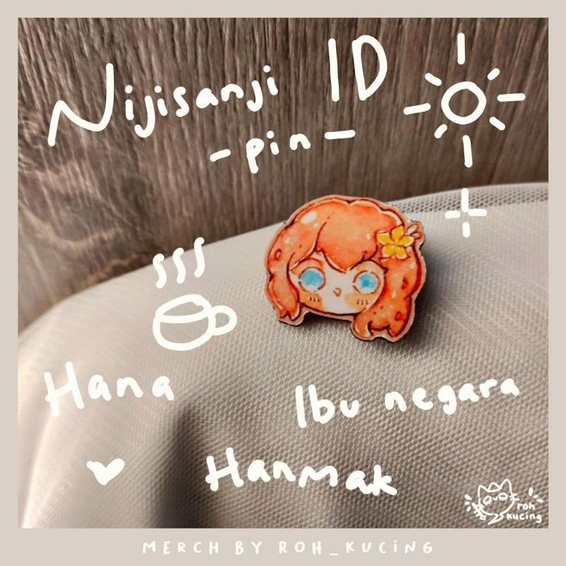 Jual [roh_kucing] Wooden Pin Nijisanji ID | Shopee Indonesia