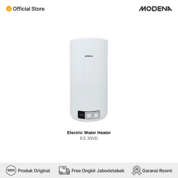 Jual MODENA Electric Water Heater ES 30VD - (30 Liter) | Shopee Indonesia