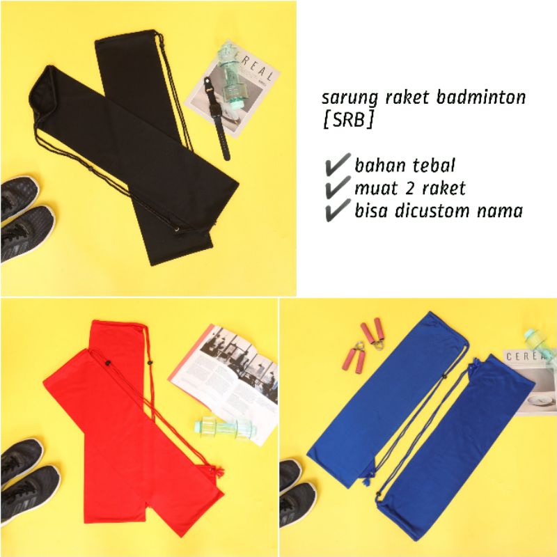 Jual Sarung raket badminton tas raket bulutangkis SRB sarung mancing ...