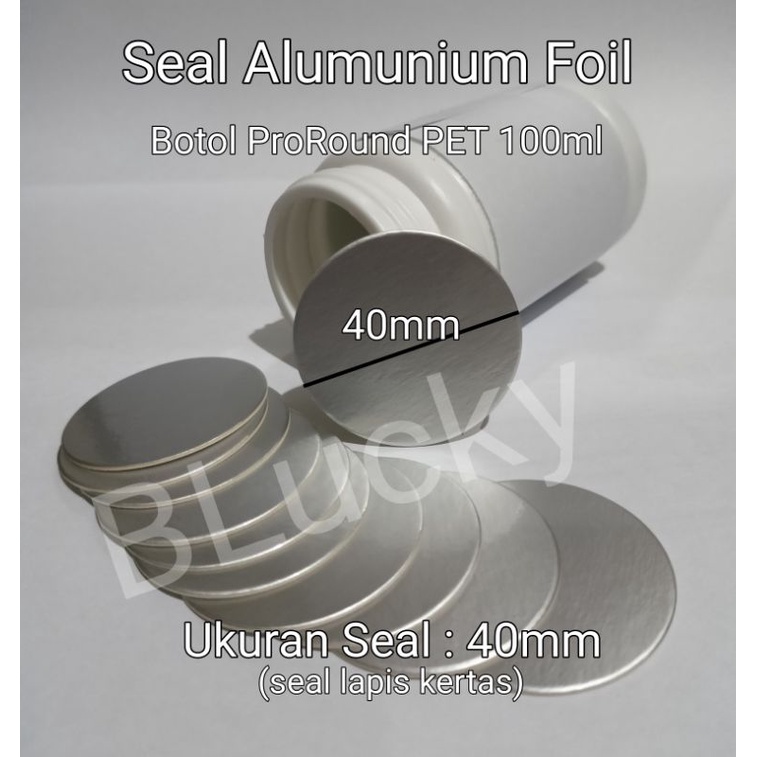 Jual Seal Pet 40mm - 100pcs Seal Alumunium Foil Lapis Kertas untuk ...