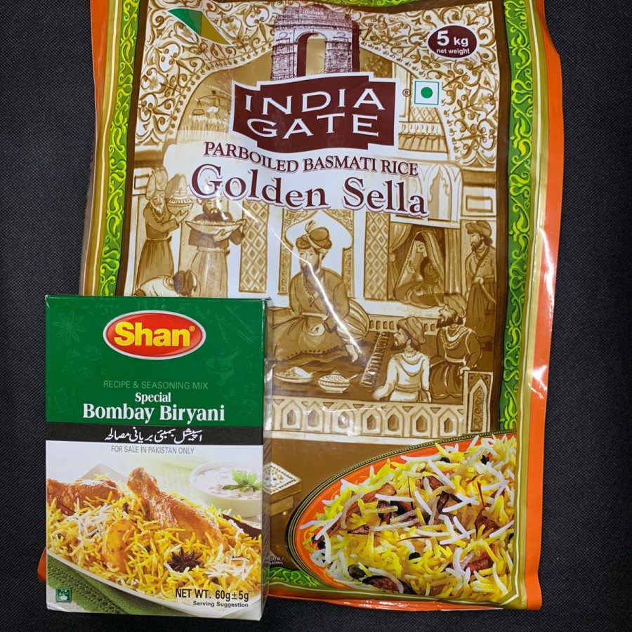 Jual Beras Basmati India Gate 5 Kg + Bumbu Shan Bombay | Shopee Indonesia